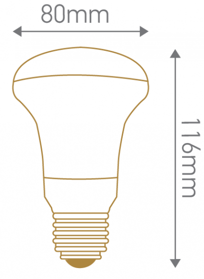 Spot R80 Led 120° E27 10W